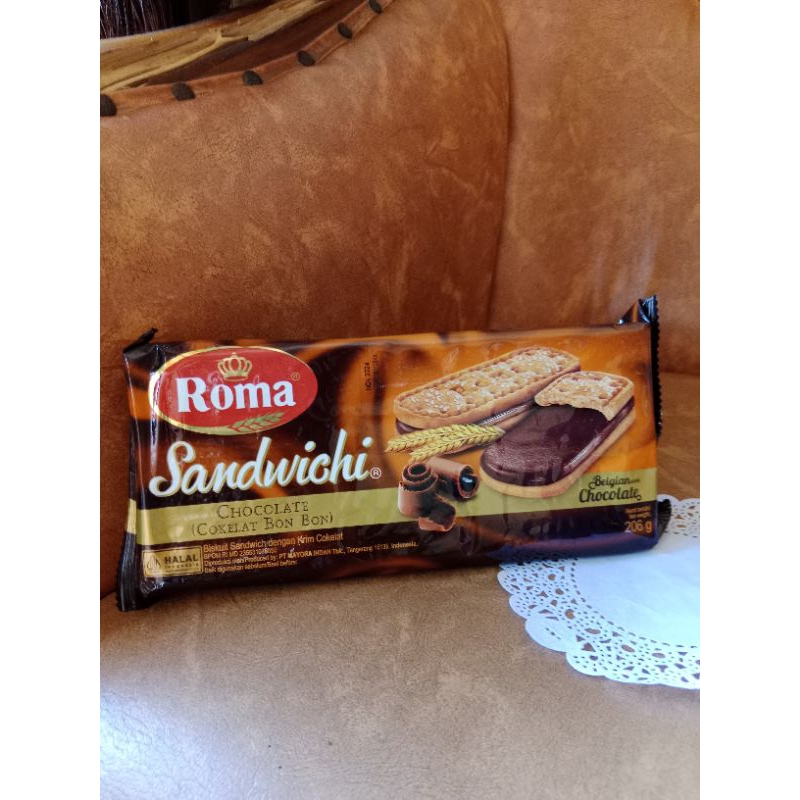 Jual Roma Sandwichi Rasa Belgian Chocolate (Coklat Bon Bon) | Shopee ...