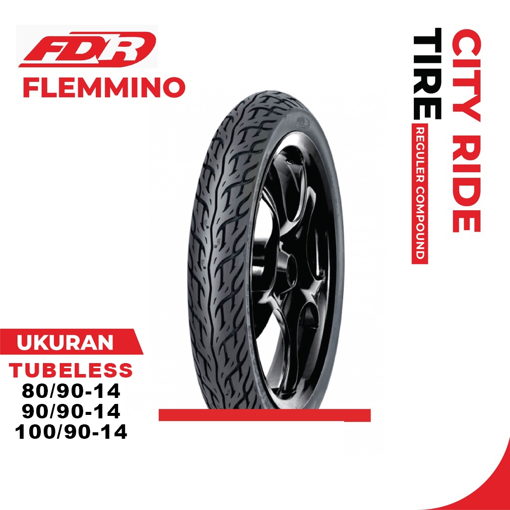 Jual Ban Motor FDR FLEMINO Ukuran 80/90 90/90 100/90 Ring 14 Tubeless ...