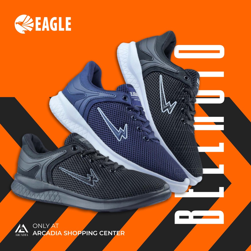 Jual EAGLE BELLAGIO SEPATU CASUAL SEKOLAH KANTOR KETS SNEAKERS PRIA ...