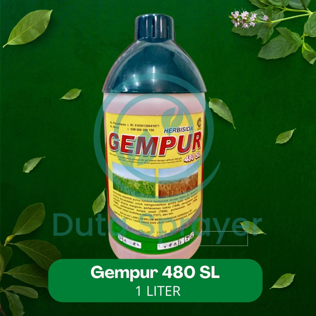 Jual Gempur 480 SL IPA Glifosat 1 Liter Herbisida Rumput 1liter ...