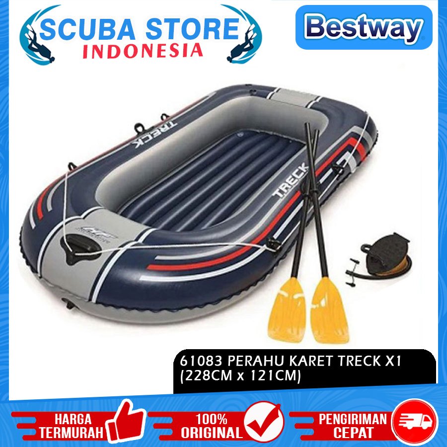 Jual 61083 Perahu Karet Bestway Hydro Force Treck X1 Set (228 cm X 121 ...