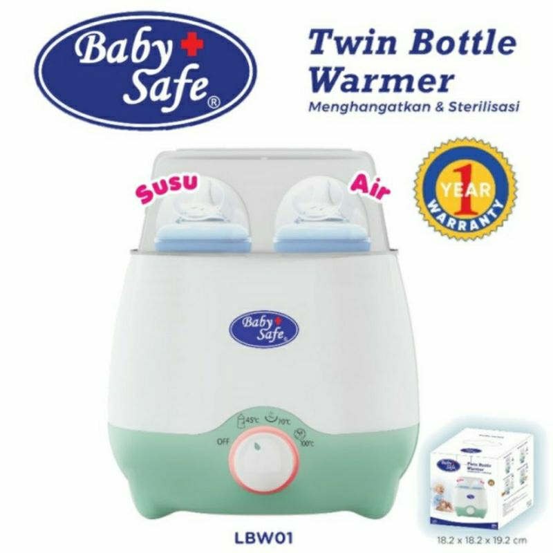Jual Twin Bottle Warmer 5in1 Baby Safe LBW01/ Steril Botol / Penghangat ...