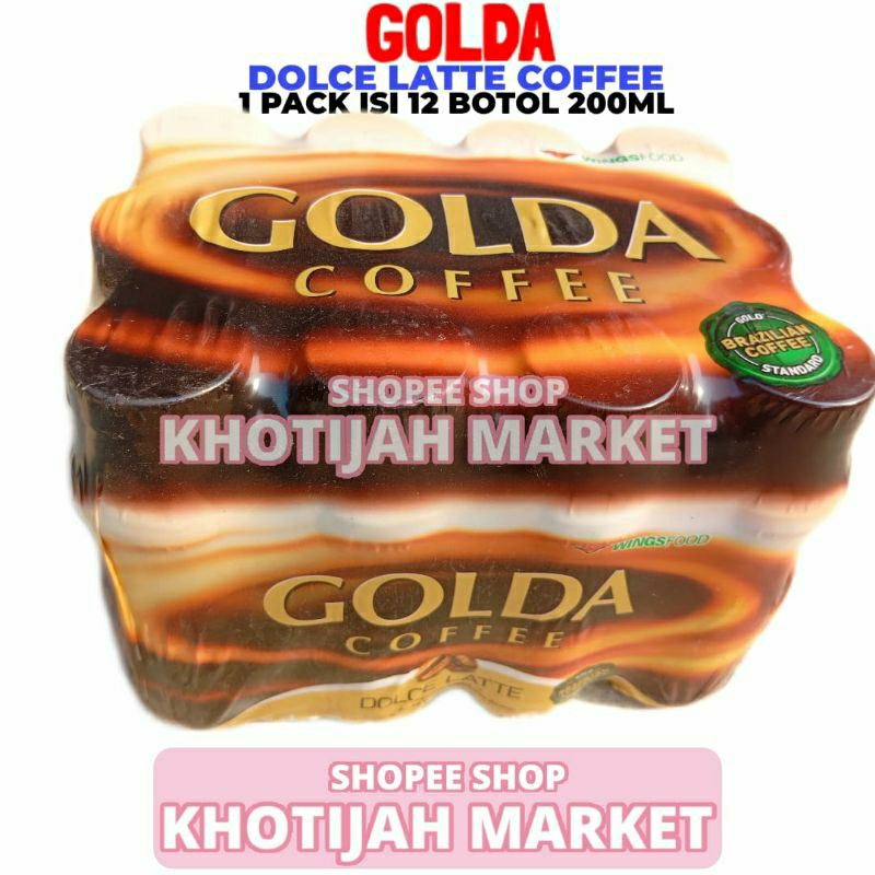 Jual Golda Coffee Dolca Latte 1 Pack Isi 12 Botol 200 ML | Shopee Indonesia