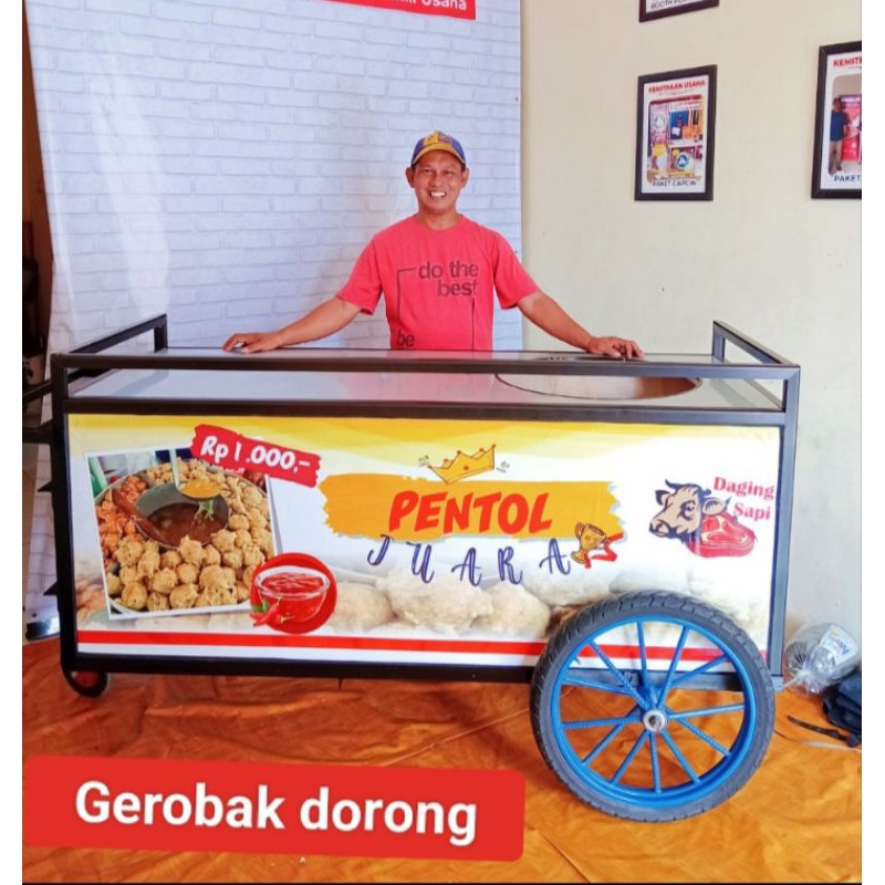 Jual Gerobak Jualan Pentol / Bakso tusuk/ Cilok dll | Shopee Indonesia