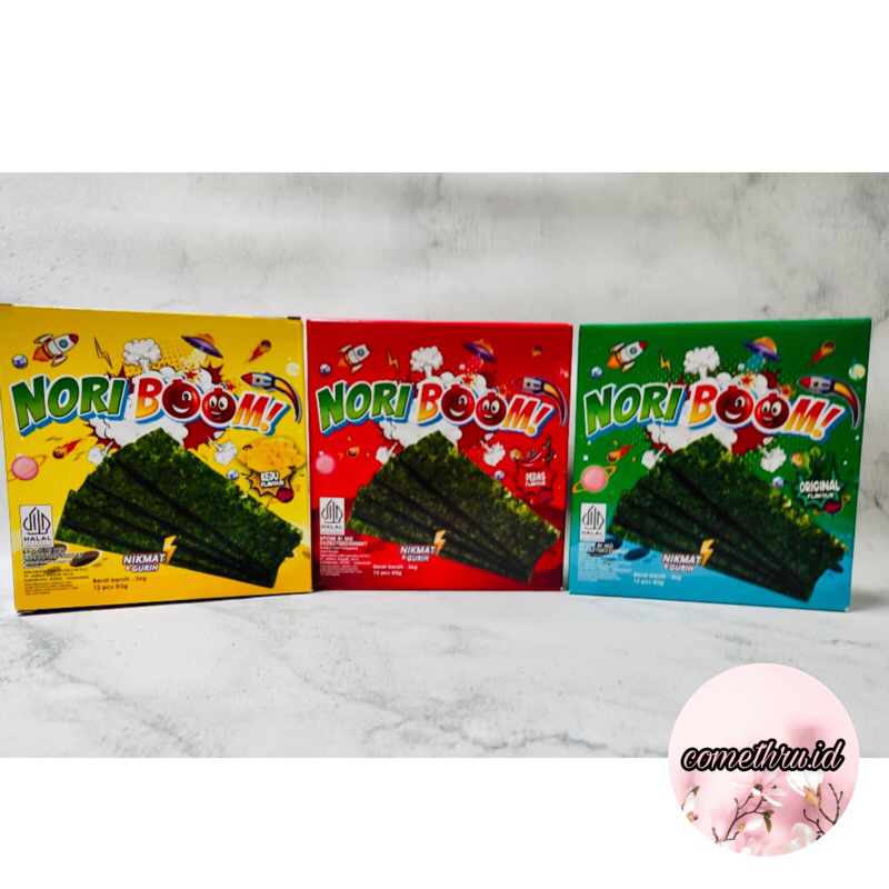 Jual NORI BOOM Snack Rumput Laut | Shopee Indonesia