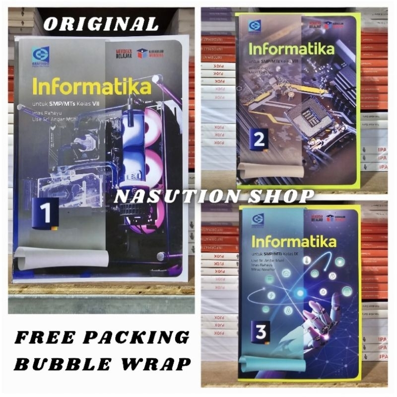 Jual Buku Informatika Kelas 1 2 3 / 7 8 9 SMP/MTs Grafindo Kurikulum Merdeka Original | Shopee ...