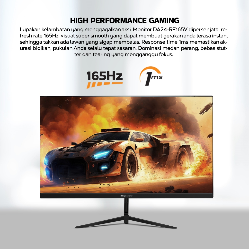 Jual Monitor LED Digital Alliance 24" Inch 1080p FHD IPS 165Hz 1ms ...