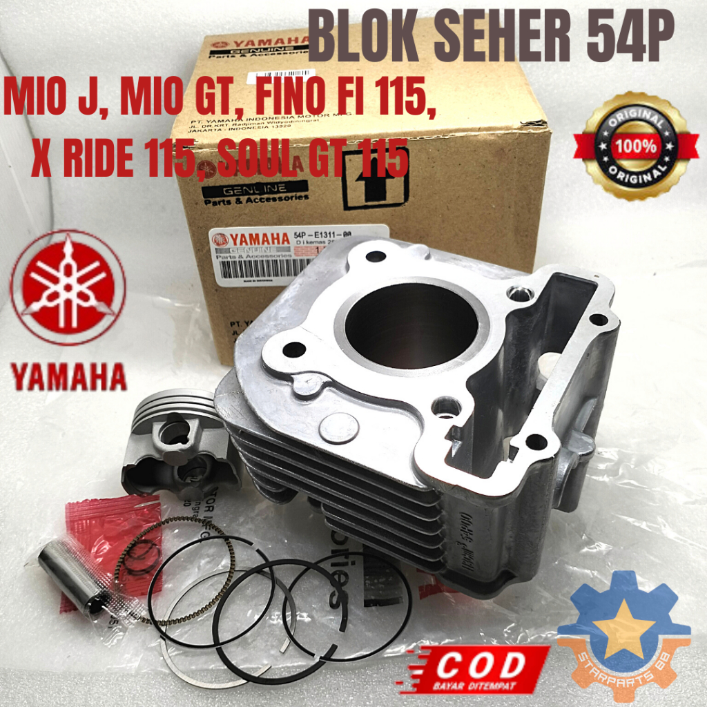 Jual BLOK SEHER SET 54P MOTOR YAMAHA MIO J MIO GT SOUL GT 115 FINO 115 X RIDE 115 KUALITAS ...