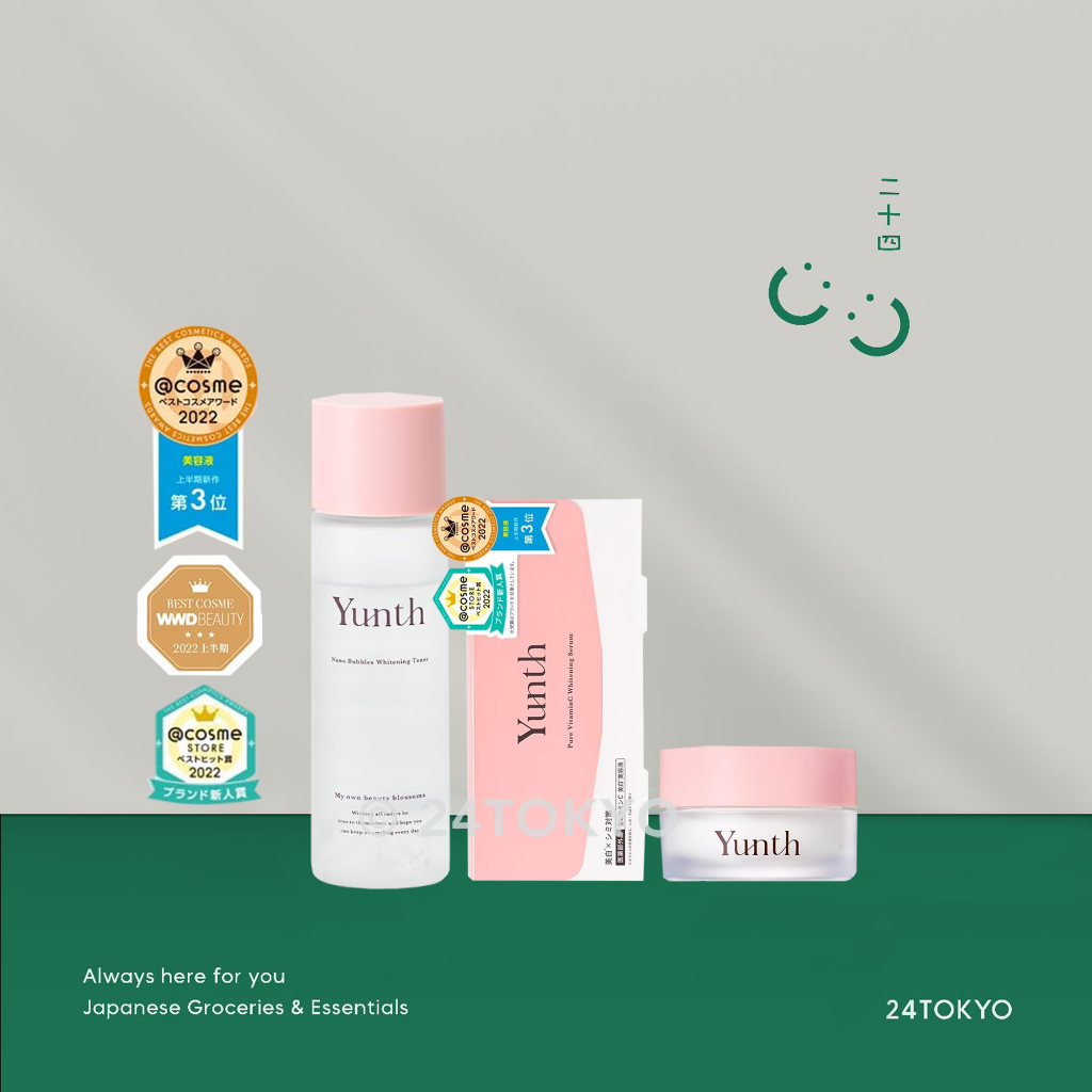 Jual 24Tokyo - [BEST COSME] Yunth vitamin C toner serum cream brightening whitening anti aging ...