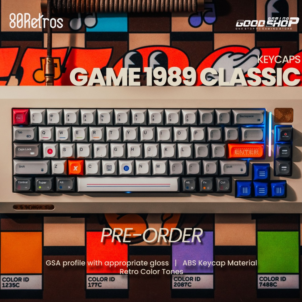 Jual TUTKEYS Game 1989 Classic GSA Keycaps Set | Shopee Indonesia