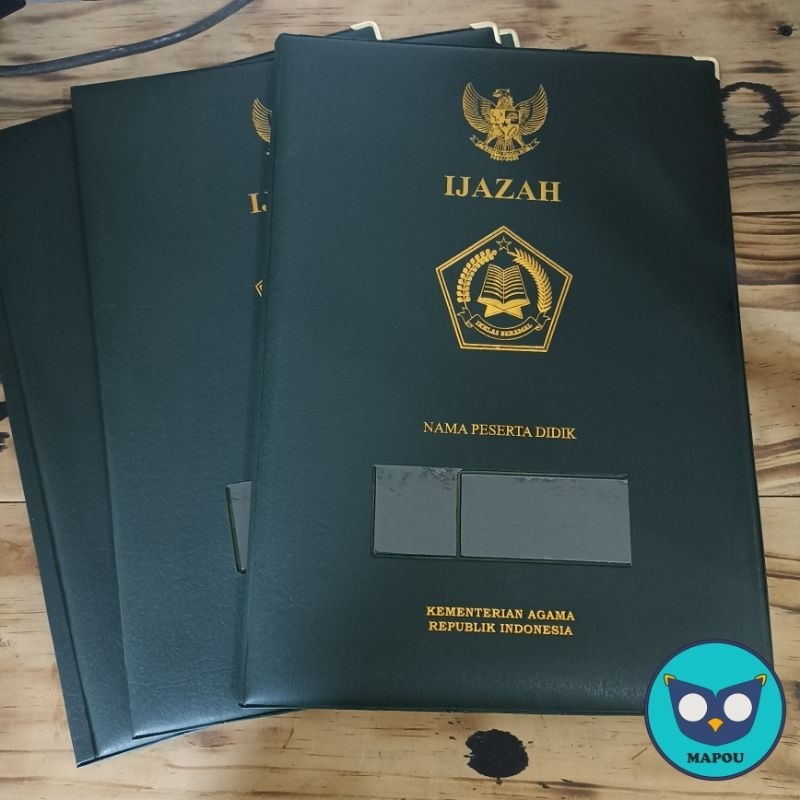 Jual Map ljazah Umum Logo KEMENAG Hijau Army (+SIKU EMAS) | Shopee ...