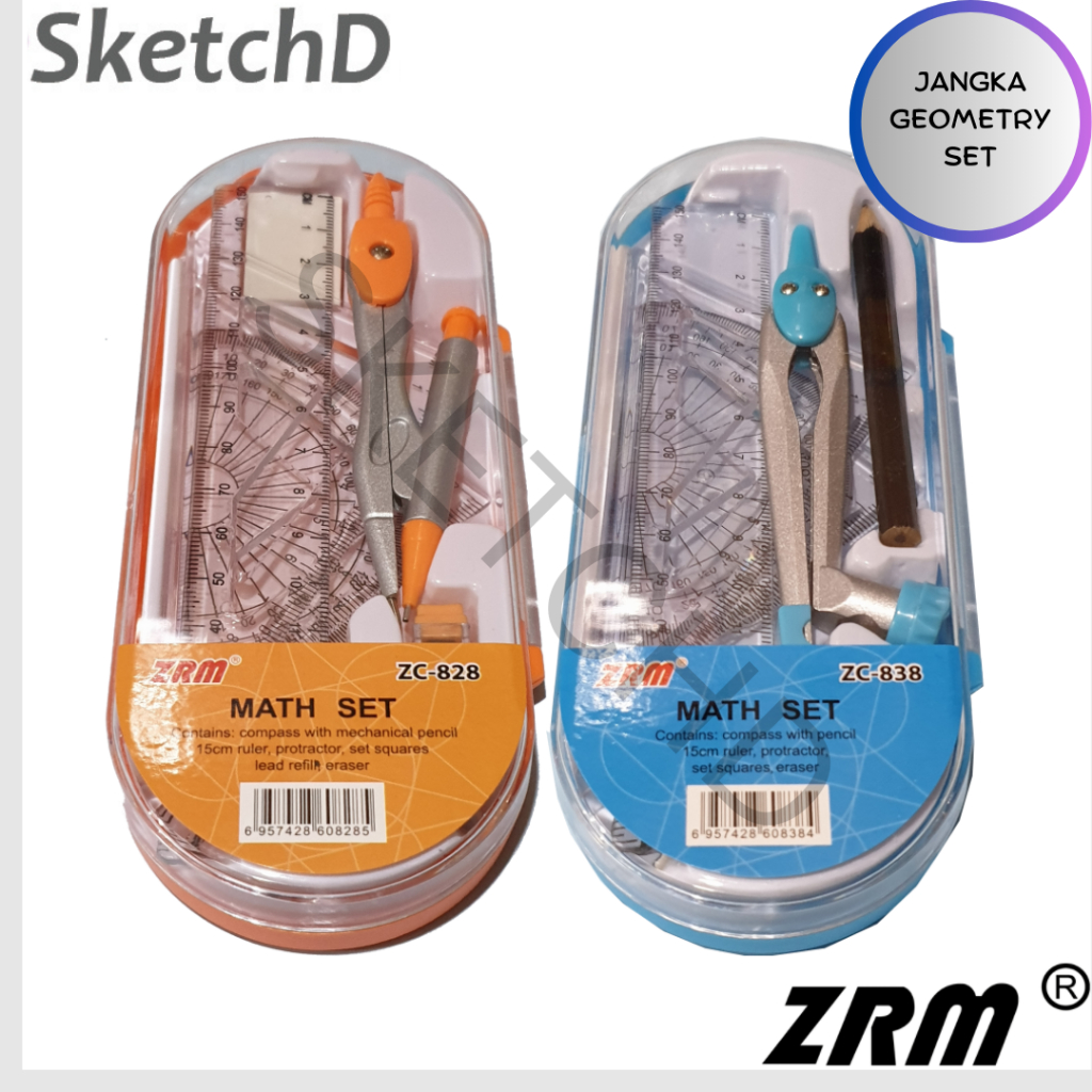Jual Jangka geometri Set Komplit ZC828/838 ZRM - compass geometry set ...