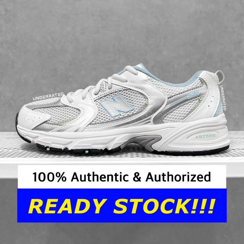 Jual New Balance 530 White Blue Silver GR530GB (100% Authentic ...
