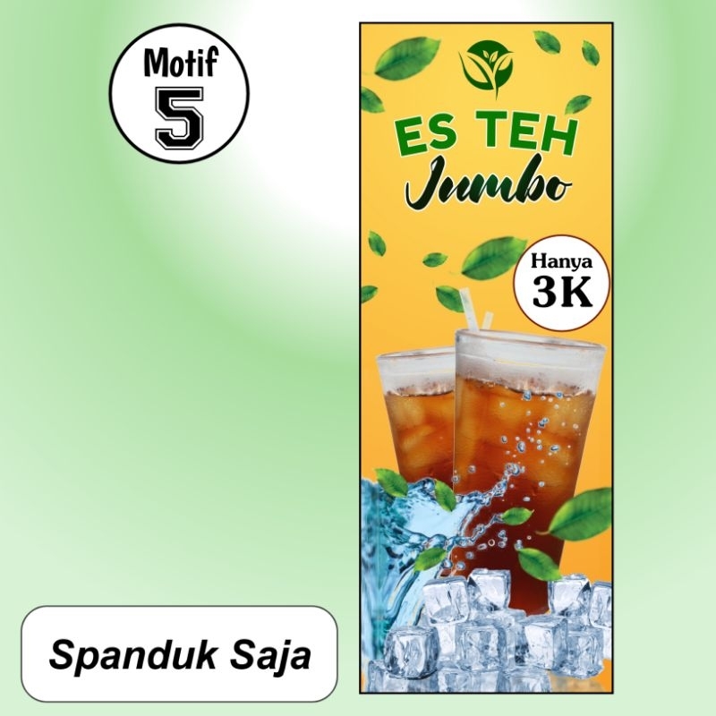 Jual Spanduk Es Teh / X Banner Es Teh / Spanduk Es Teh Jumbo 60 X 160 ...