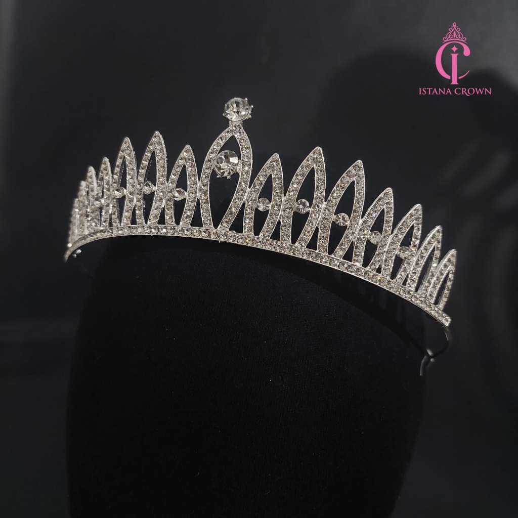 Jual Mahkota Wisuda / Akad Murah - Silver Crown Simple - Wedding Crown ...