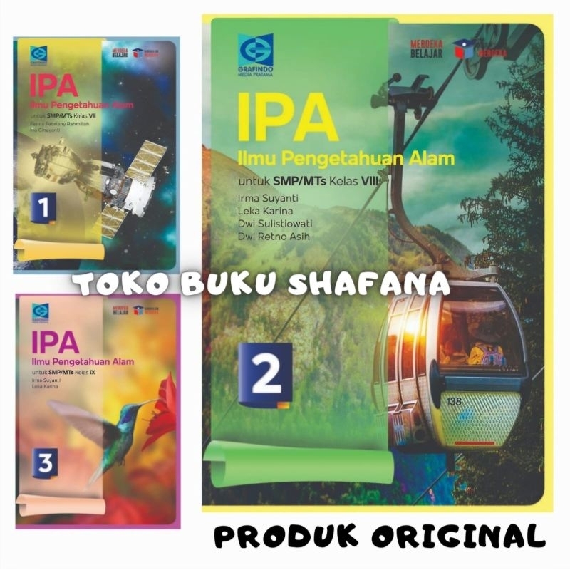 Jual Buku IPA SMP Kelas 7 8 9 / 1 2 3 Grafindo Kurikulum Merdeka Original - Ilmu Pengetahuan ...