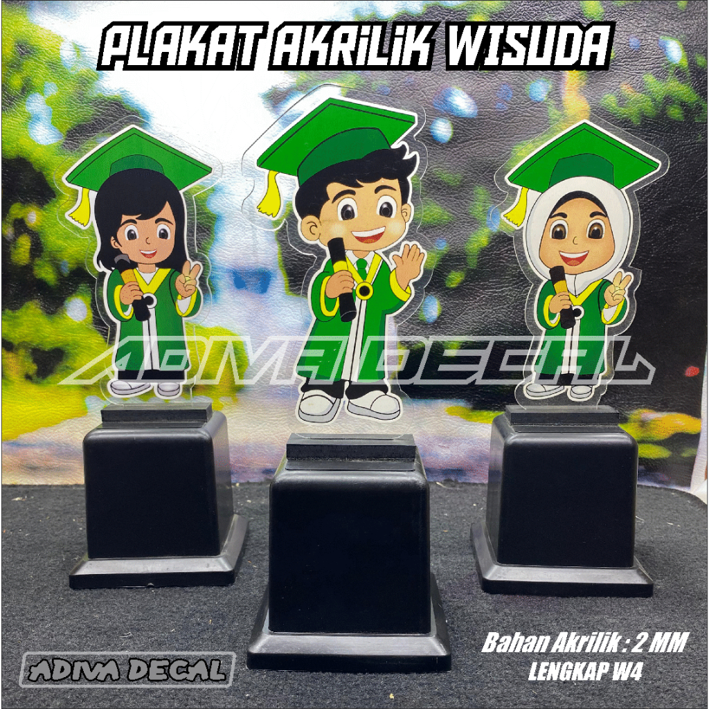 Jual SOUVENIR WISUDA PLAKAT AKRILIK TK/PAUD model PL piala trophy 2 MM ...