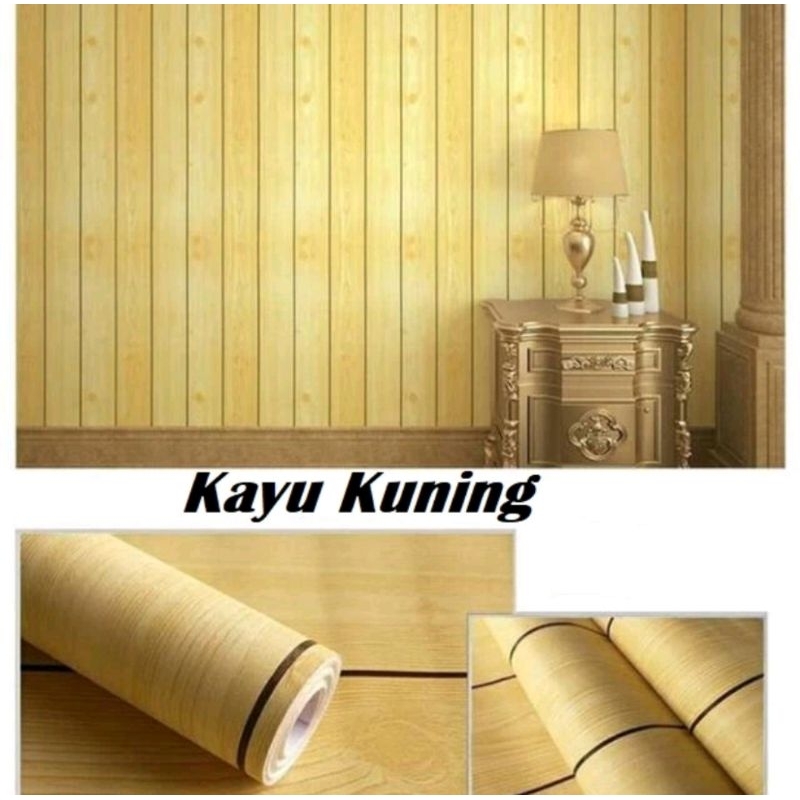 Jual Wallpaper Dinding Kayu Wallpaper Dinding Motif Kayu Sticker ...