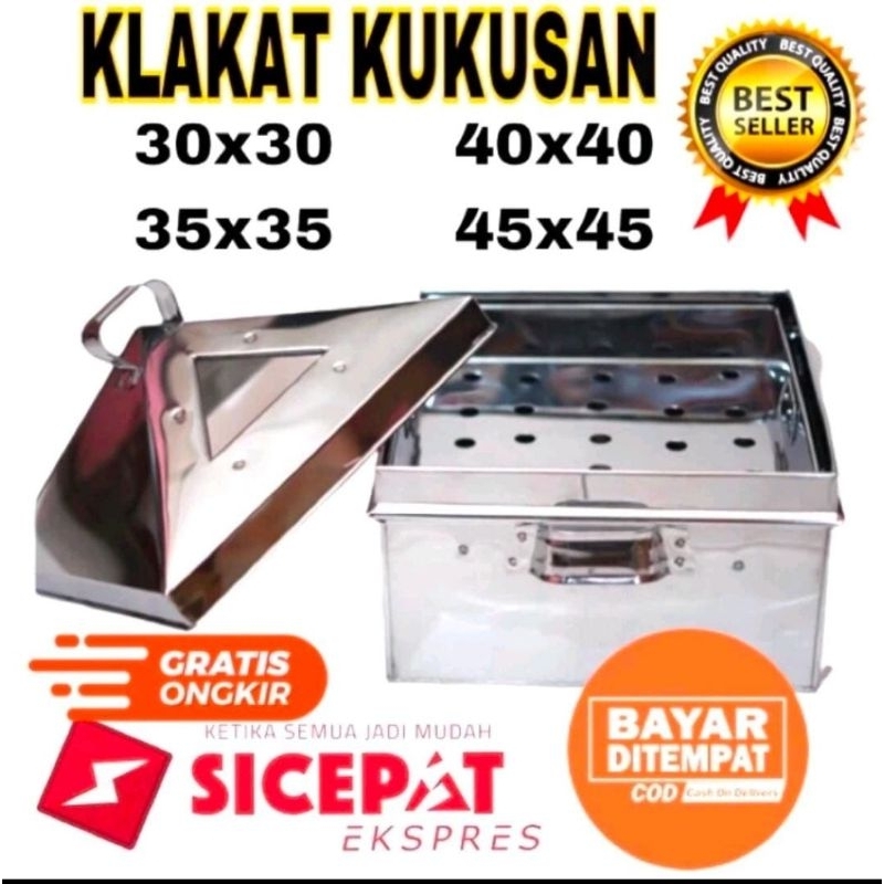 Jual Klakat Kukusan Kotak Persegi Dimsum Bahan Stainless Murah/Klakat/Panci Termurah 30 32 35 40 ...