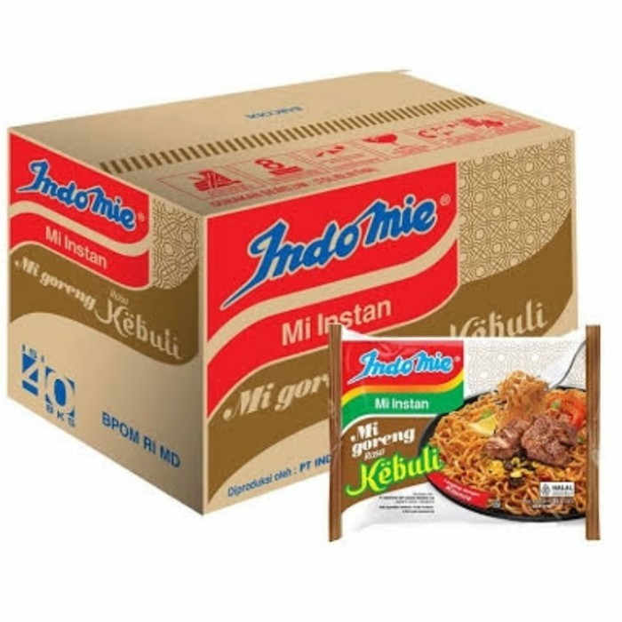 Jual NOODLES/MIE INSTANT INDOMIE GORENG RASA KEBULI KEMASAN DUS (ISI 40 ...