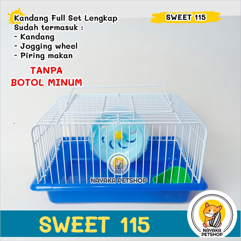 Jual Sweet 115 Kandang Hamster Murah Full Set Rumah Hewan Lengkap ...