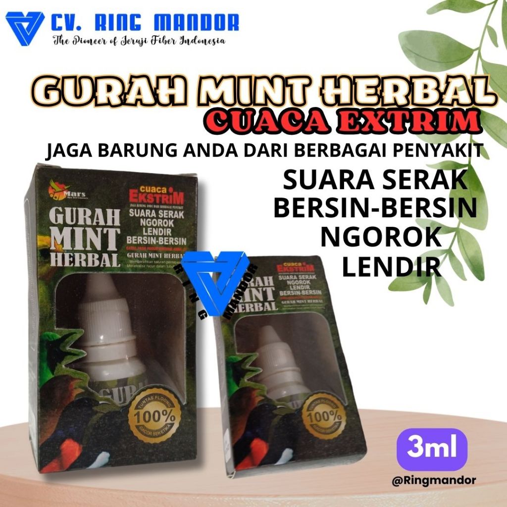 Jual BMW GURAH MINT HERBAL OBAT BURUNG AYAM PILEK BERSIN NGOROK SERAK ...