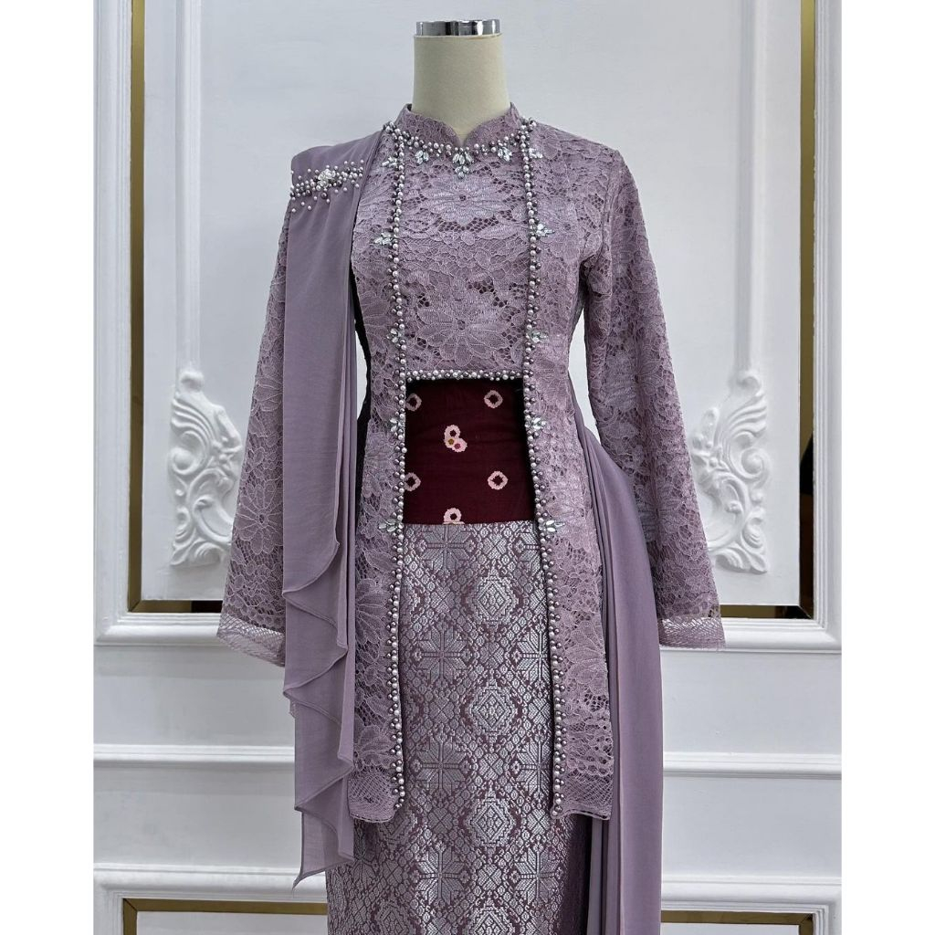 Jual Set Kebaya Kutu Baru Wisuda Modern Kebaya Set Tunik Lamaran Tunangan Batik Baju Couple ...