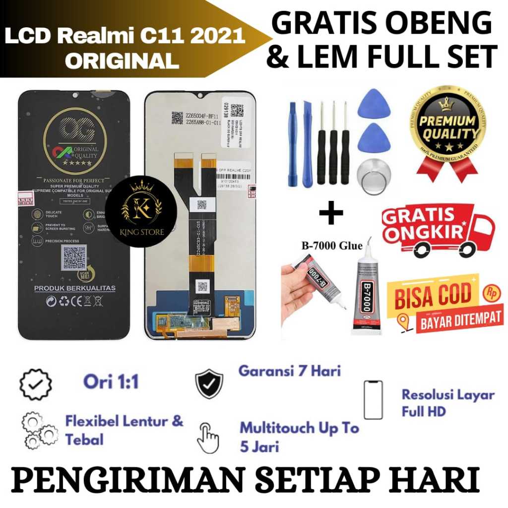 Jual Lcd Touchscreen Realme C11 2021 Original FullSet / Lcd Realme C11 2021 Original Garansi ...