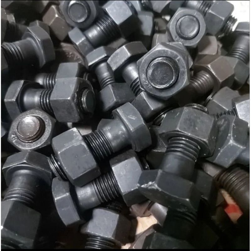 Jual Baut Kontruksi WF dan HBeam Baja M19x50-55 A325 Setara M20x50-55 ...