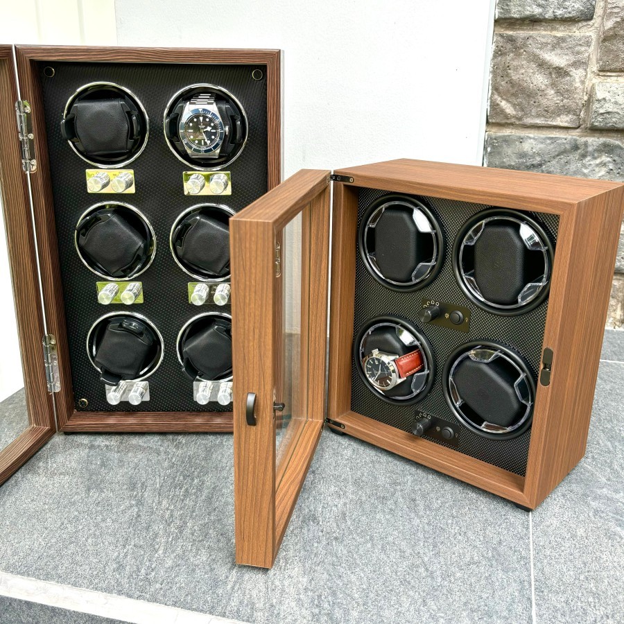 Jual Kotak Display Jam Tangan Putar Mechanical Automatic Winding Watch ...