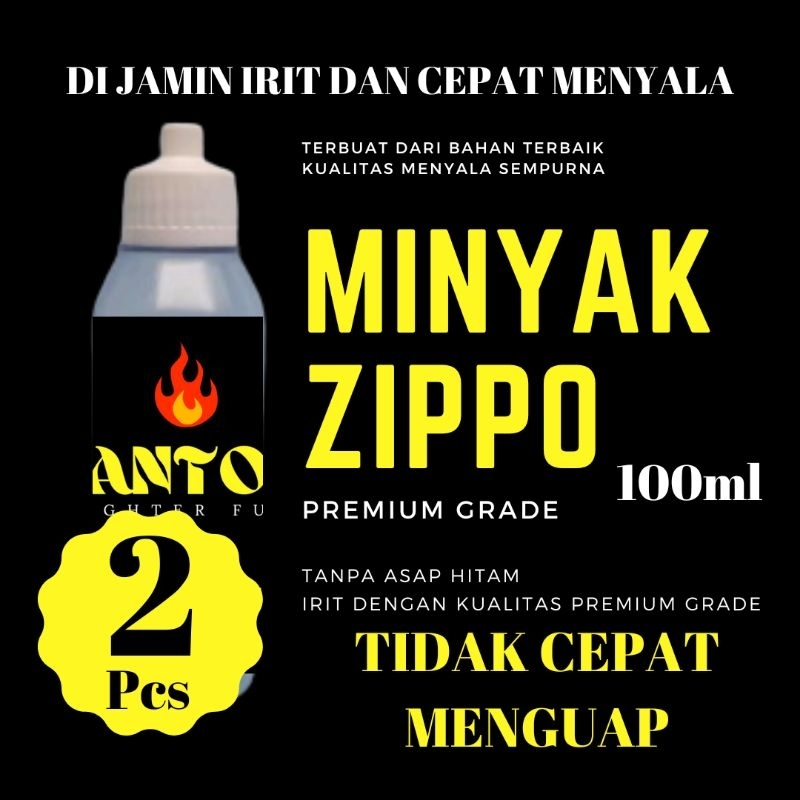 Jual minyak zippo 100ml 2pcs tidak cepat menguap | Shopee Indonesia