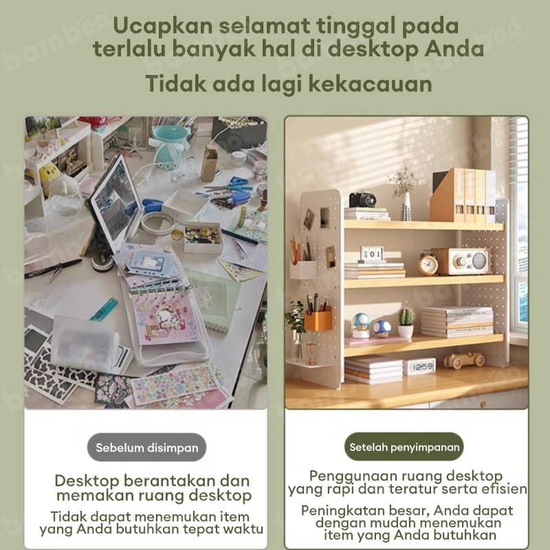 Jual Rak Buku Desktop Rak Meja Stationery Rak Buku Meja Dinding ...