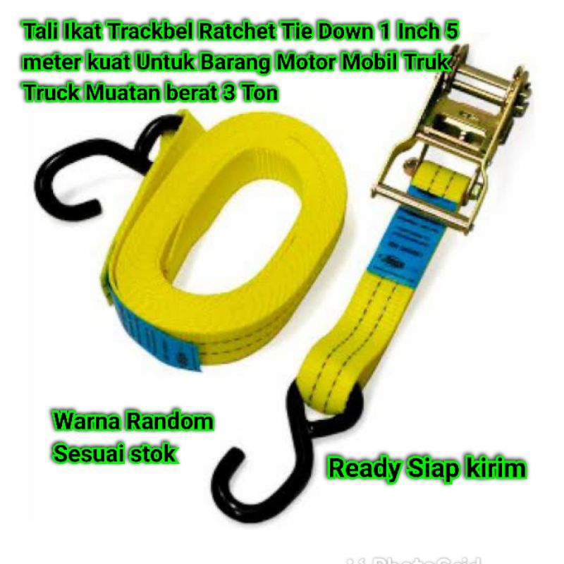 Jual Tali Ikat Trackbel Ratchet Tie Down 1 Inch 5 meter kuat Untuk ...