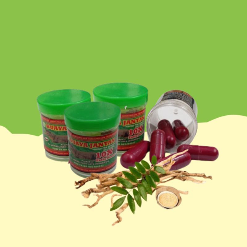 Jual BUAYA JANTAN kapsul herbal original. penambah stamina pria "ku44t t4h4n L4m4" | Shopee ...