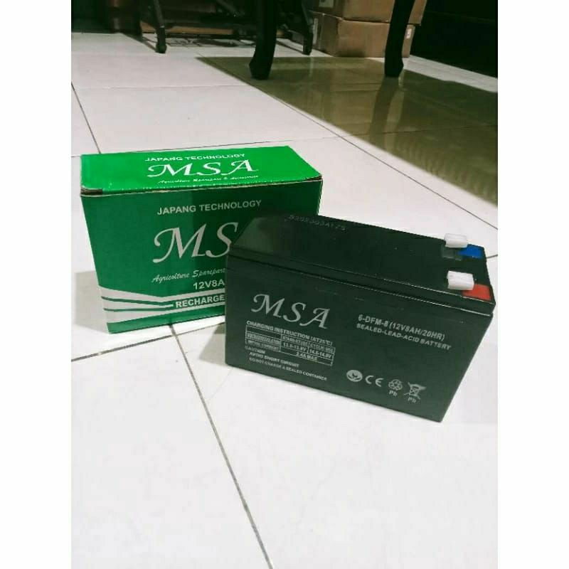 Jual battery aki MSA 8Ah 12v | Shopee Indonesia