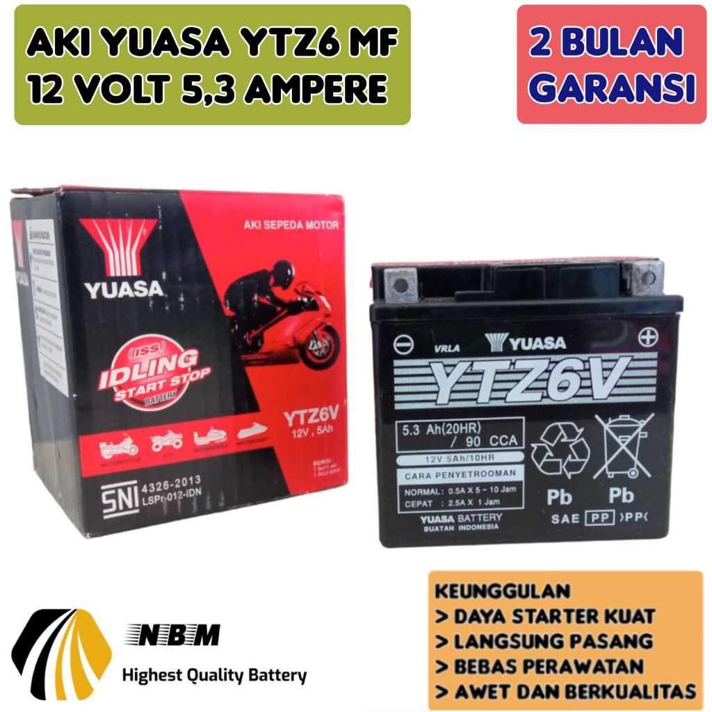 Jual Aki Motor Vario 125/150/PCX 125/150/CBR 150/Supra GTR/Beat ISS/Scoopy donat/Satria FU/CRF ...