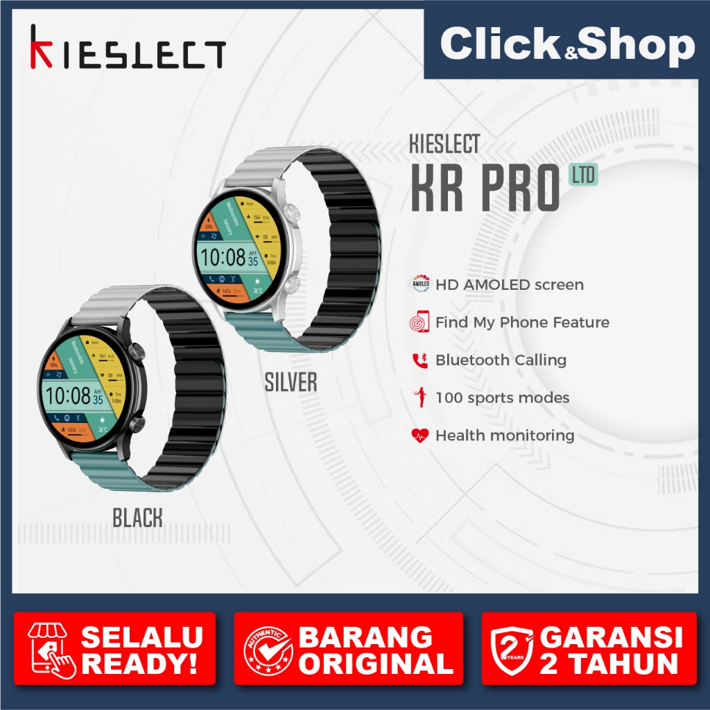Jual Kieslect KR Pro Ltd Smartwatch Amoled Jam Tangan Pria Wanita | Shopee Indonesia