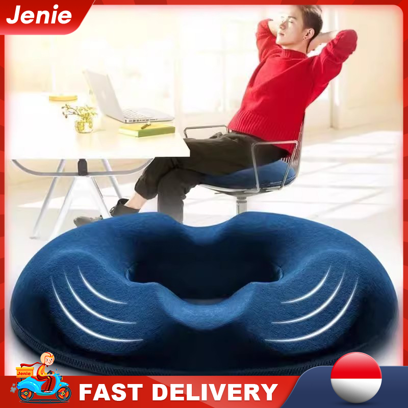 Jual Bantal Alas Duduk Memory Foam Bentuk Donat Bantal Alas Kursi ...