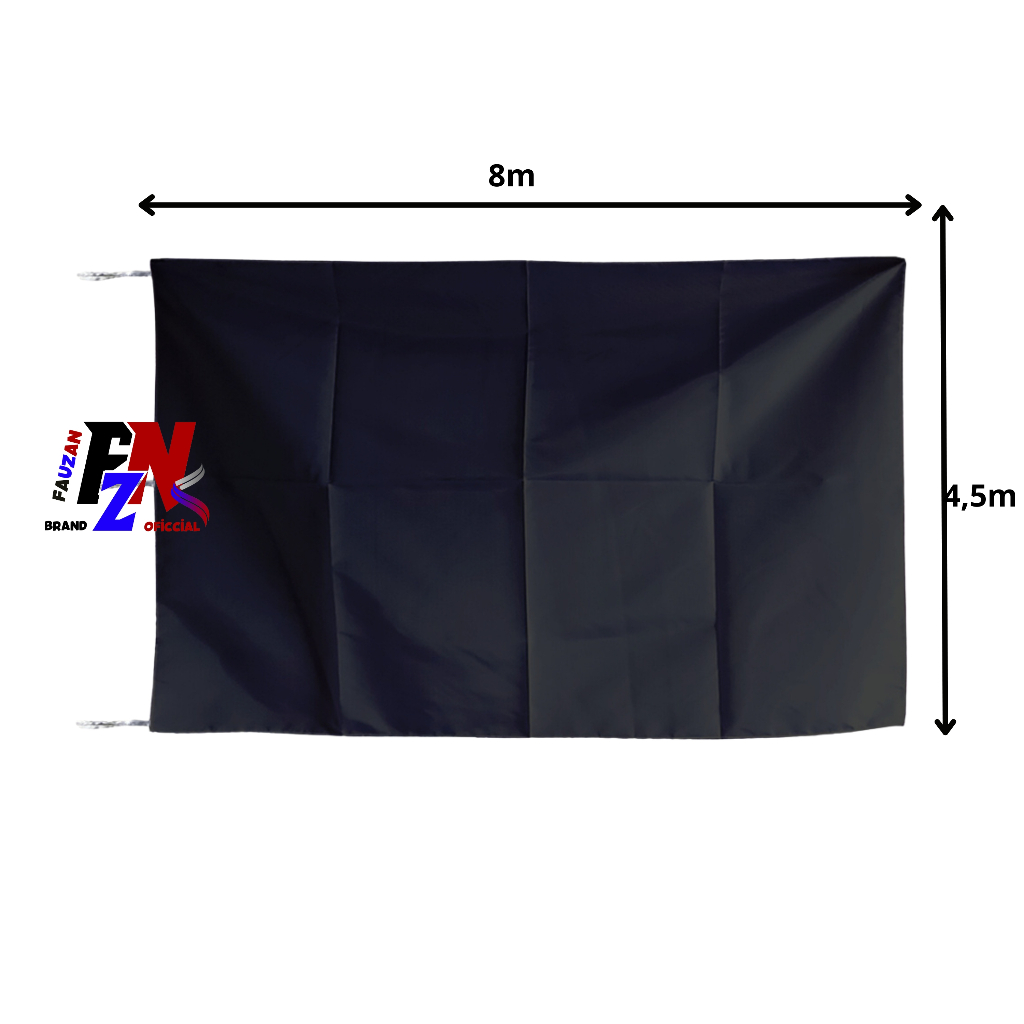 Jual Bendera Polos Warna Hitam Super Jumbo Poliester Peles (8m ...