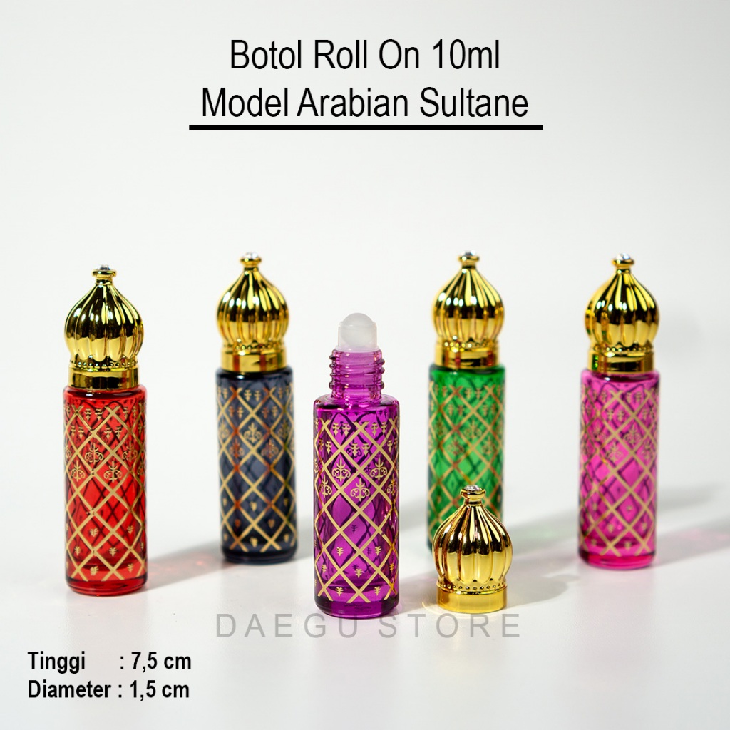 Jual Botol Roll On 10ml Arabian Sultan Luxury Edition MEWAH - KACA ...