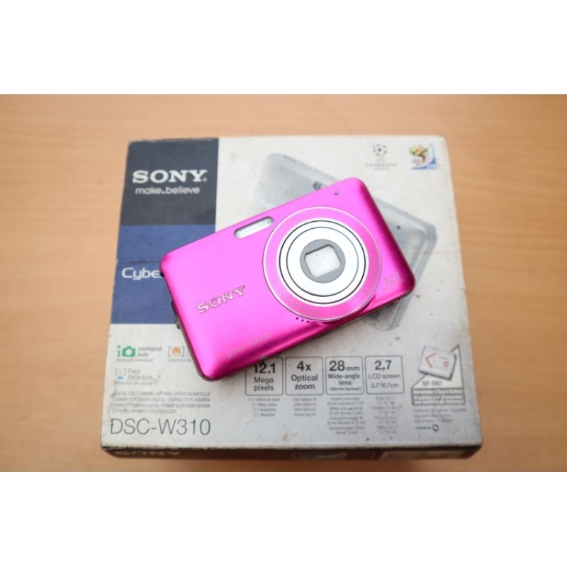 Jual DIGICAM PINK KAMERA DIGITAL SONY CYBERSHOT DSC W310 PINK FULLSET ...