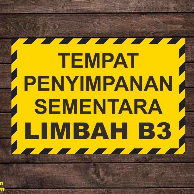 Jual Sticker Stiker Sign Rambu Tempat Penyimpanan Sementara Limbah B3 ...