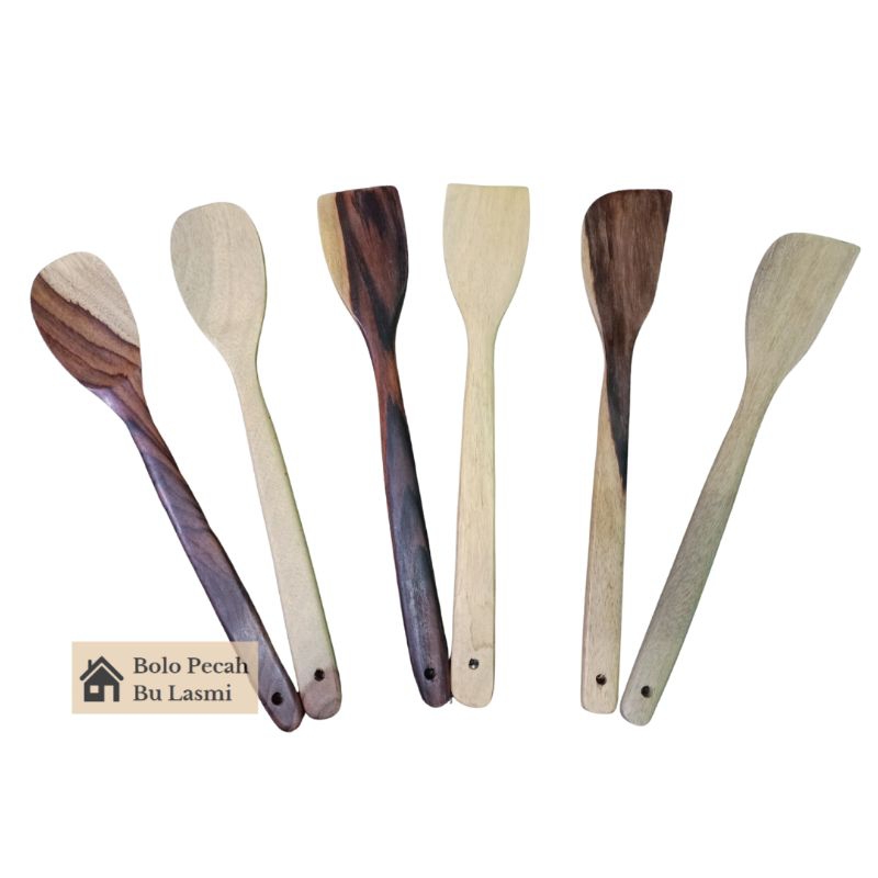 Jual Spatula Sotil Kayu Sono Keling / Sotil Kayu / Spatula Kayu / Solet ...