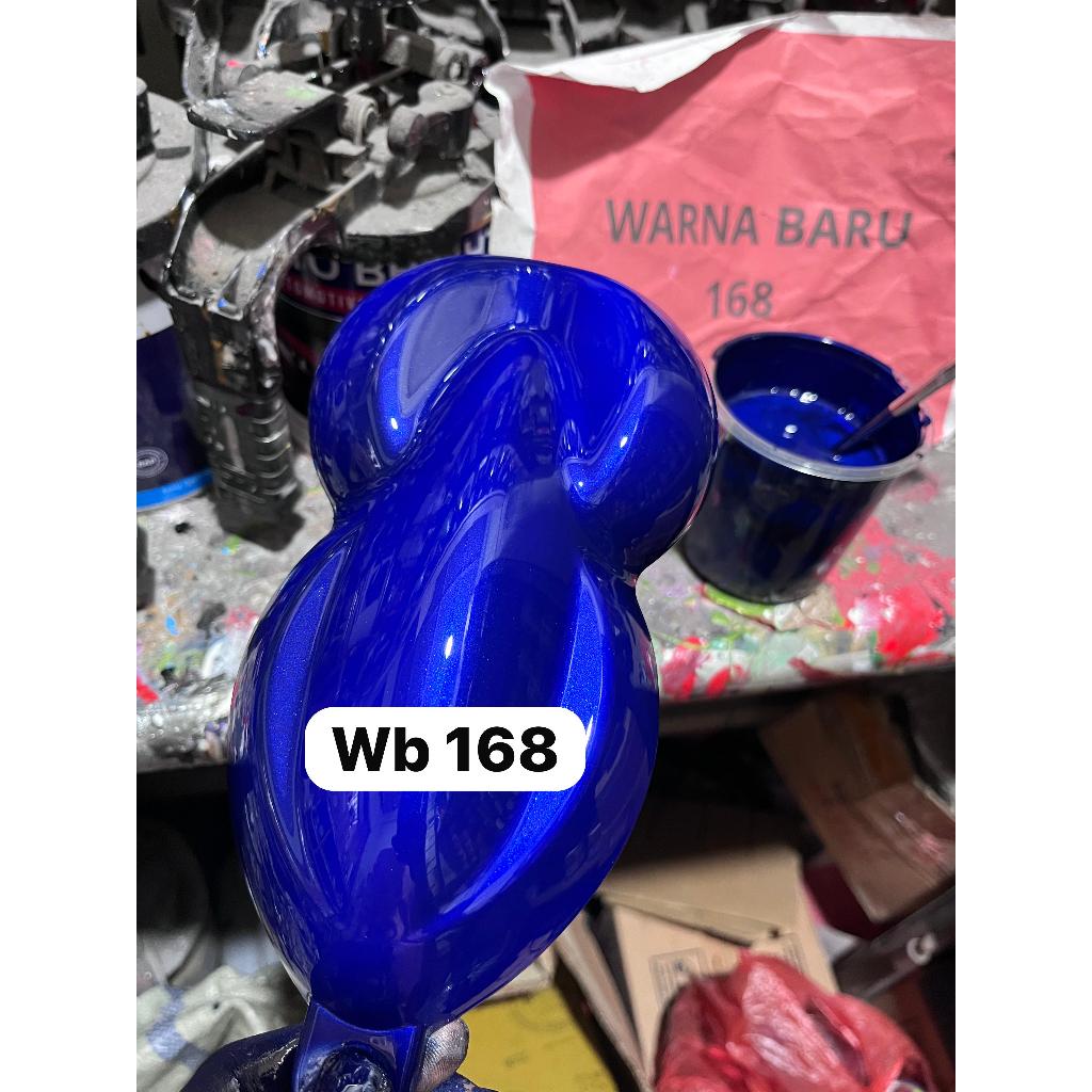 Jual cat biru movistar/biru jupiter bahan pu/cat biru metalik pu 500ml ...