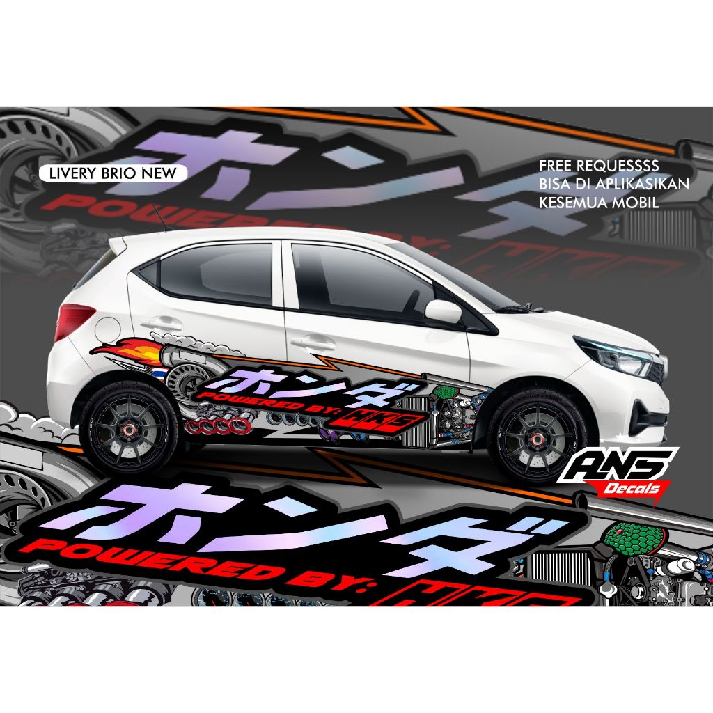 Jual STICKER MOBIL JAZZ, BRIO | DECAL STICKER MOBIL STIKER JAZZ, BRIO ...