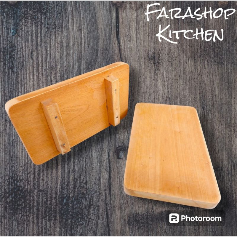 Jual telenan kayu berkaki / talenan daging | Shopee Indonesia