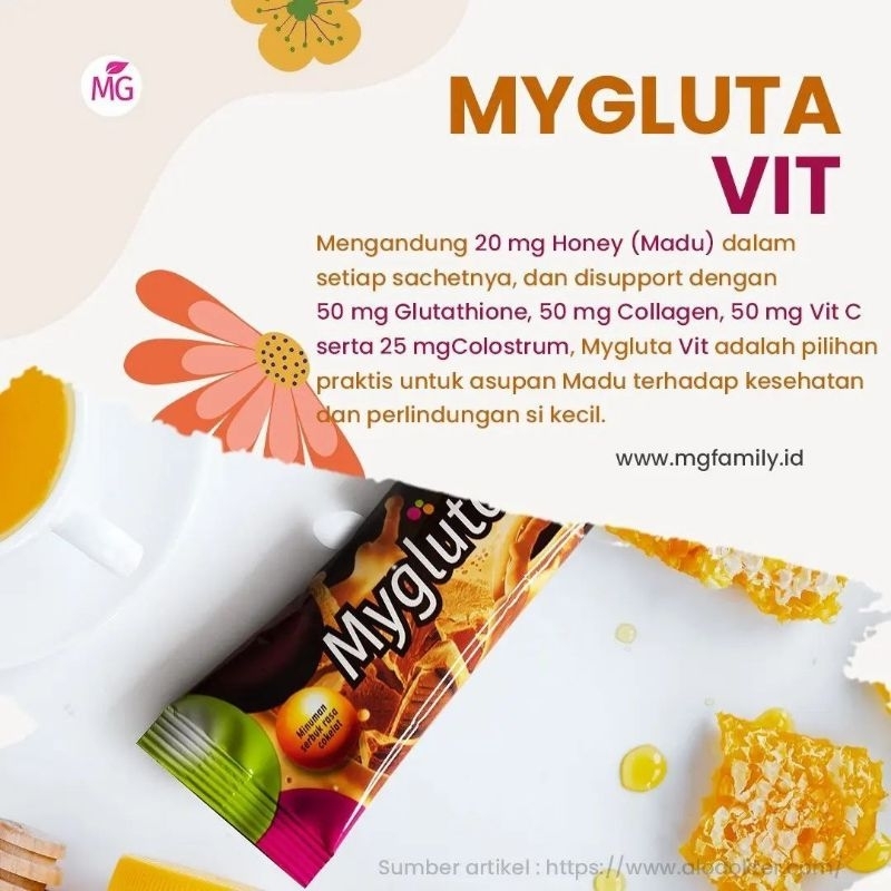Jual MY GLUTA VIT 1 SACHET Original by Ummi Amizah Beli 20 Sachet free ...