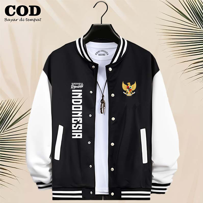 Jual JAKET TIMNAS GARUDA JAKET BOLA JAKET VARSITY PRIA WANITA LOGO DTF ...