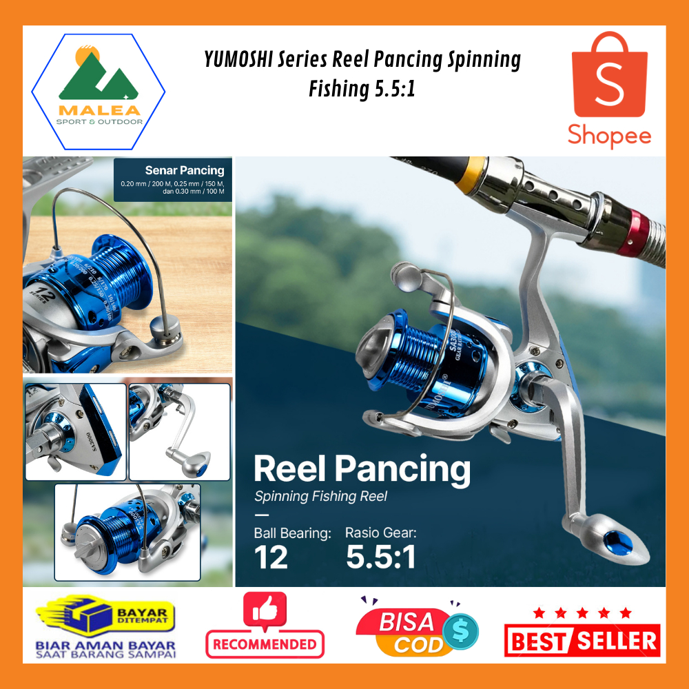 Jual Series Reel Pancing Spinning Fishing 5.5:1 / Gulungan Pancing Ikan ...