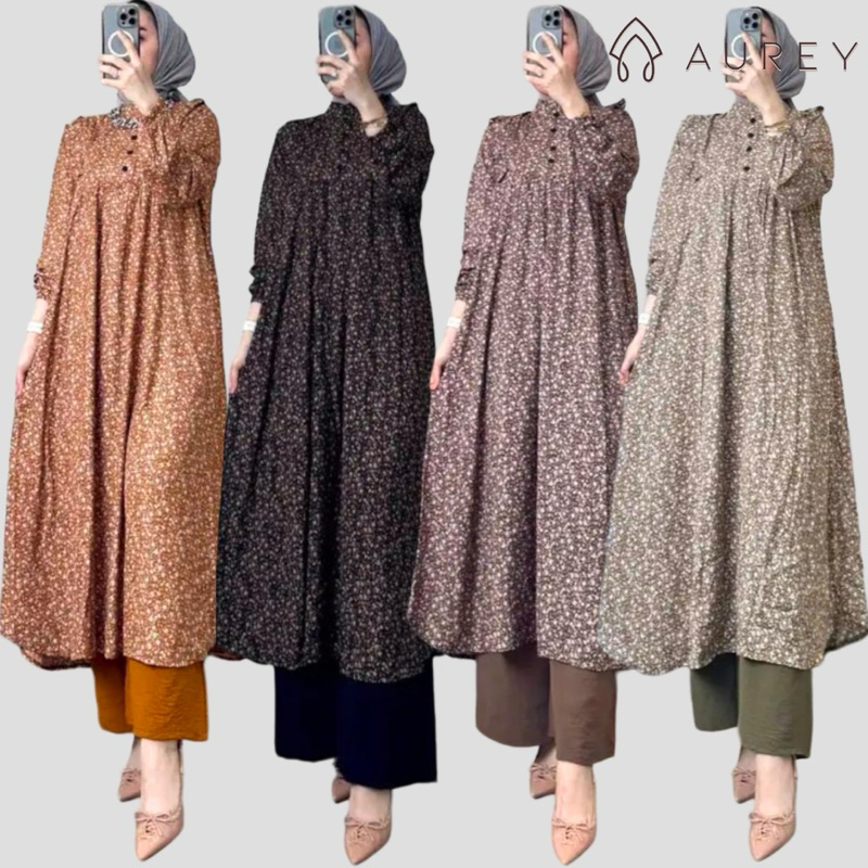 Jual Aurey - setelan long tunik wanita keenan oneset long tunik wanita ...